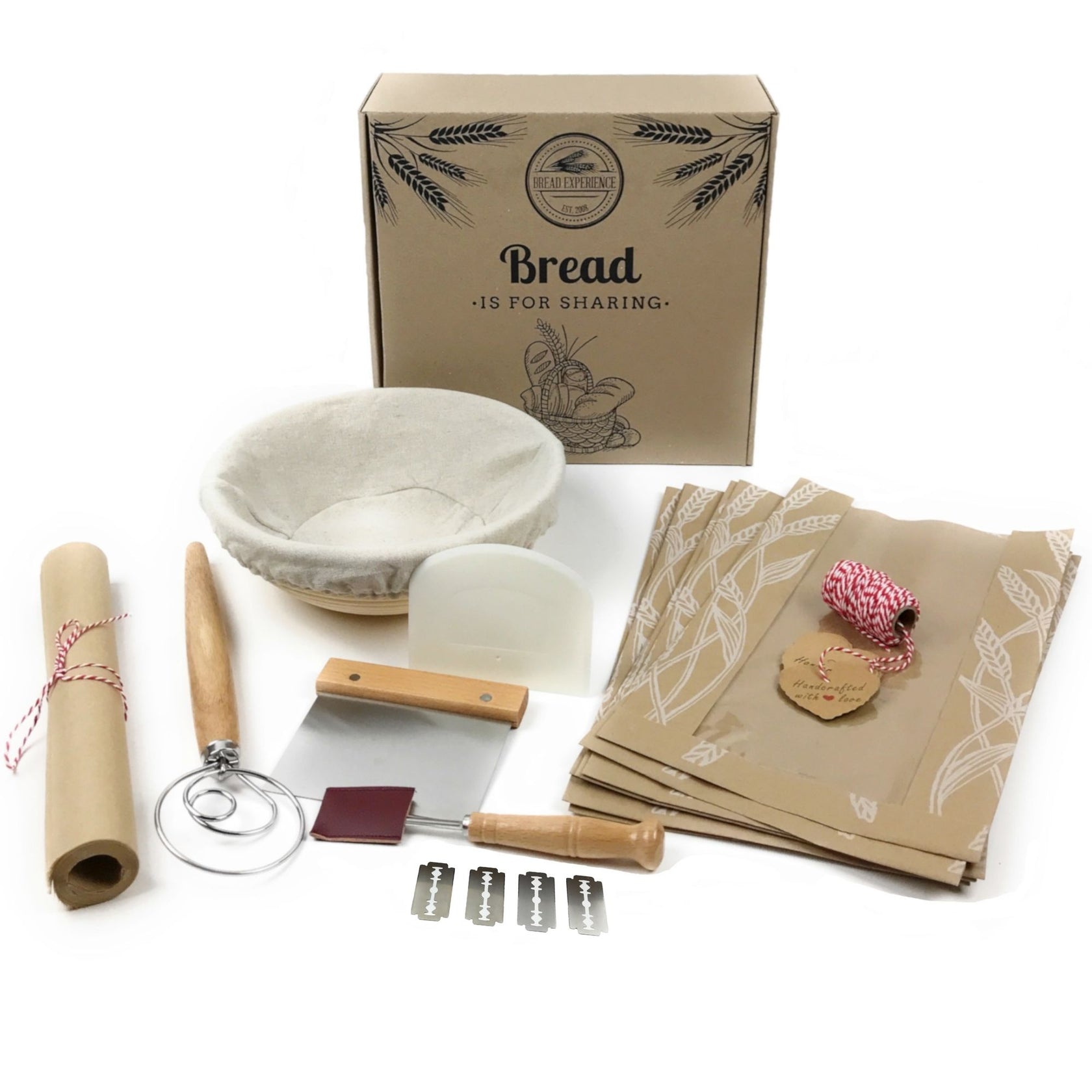 Home Artisan Bread Making Kit Round- 9 Inch Round Banneton Bread Proof ...